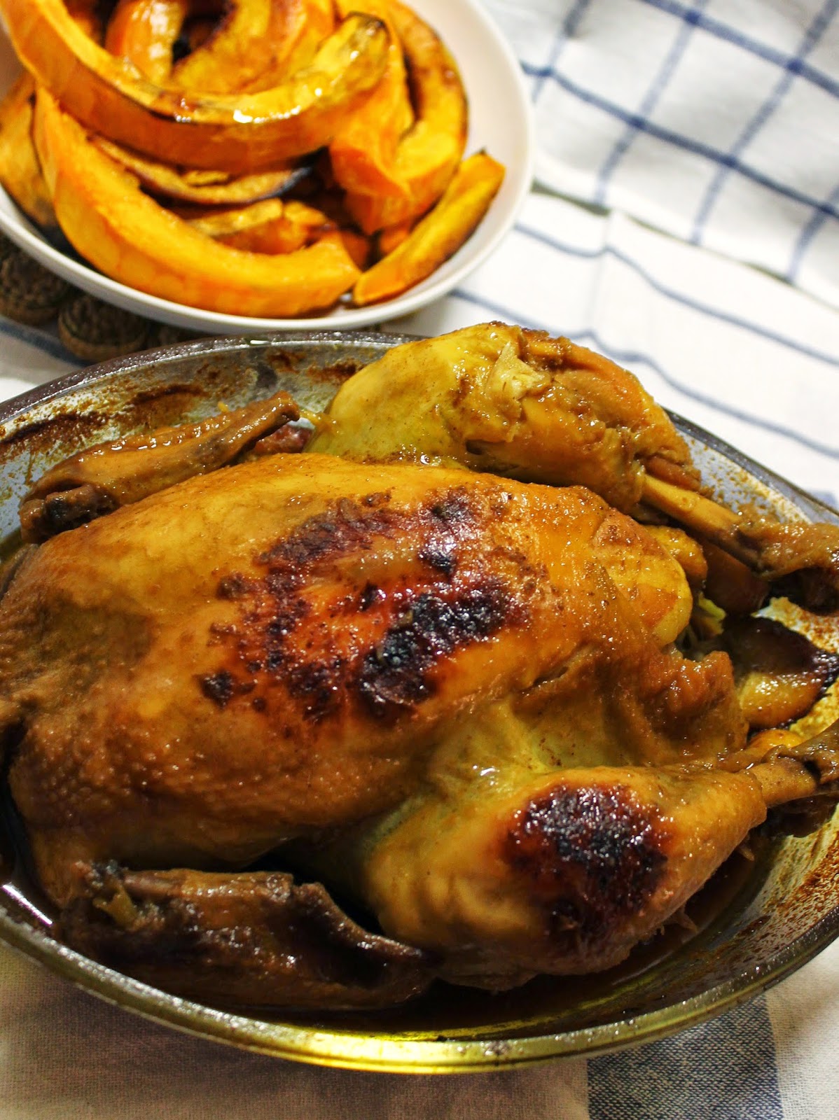 Diana's Cook Blog: Halloween ! Poulet rôti au curry et à la courge ...