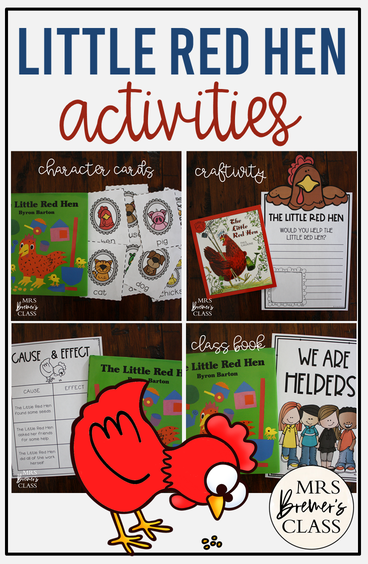 The Little Red Hen | Book Activities and Craftivity | Mrs. Bremer's Class