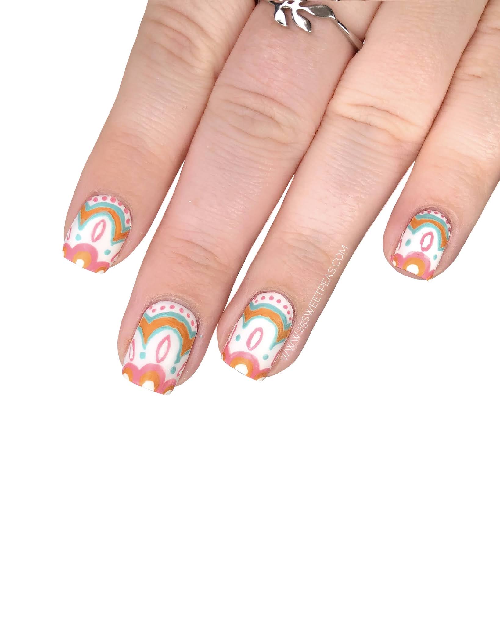 Moroccan Tile Inspired Nail Art — 25 Sweetpeas