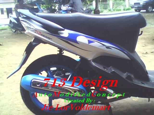 Jie LordVoldemart "Formation": Mio Sporty (Biru-Silver-Hitam)