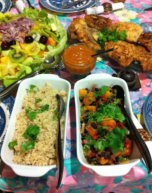 Barbados: Bajan Fried Red Snapper with Papaya & Black Bean Rice ...