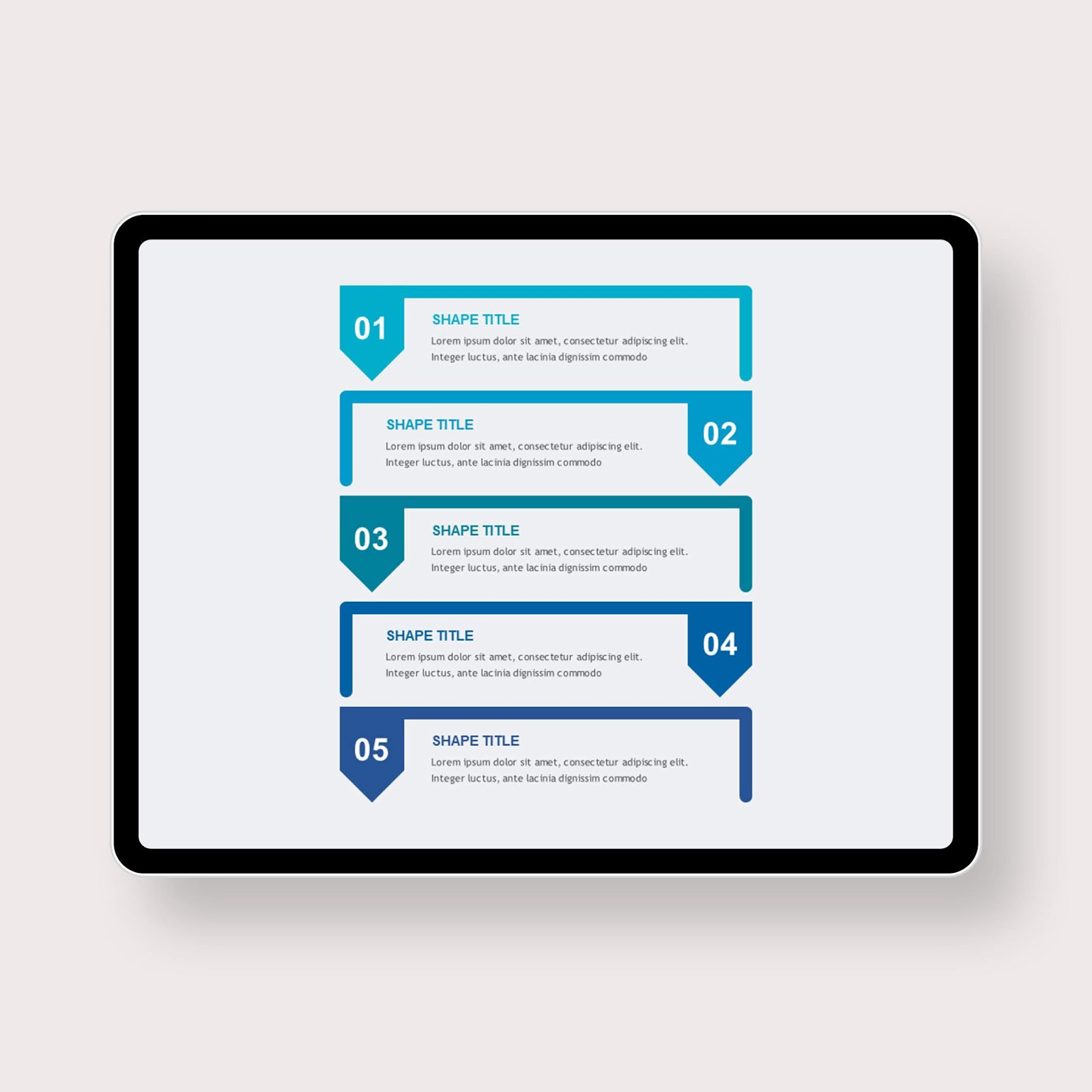 Both Side Top Down List PowerPoint Templates - PowerPoint Free
