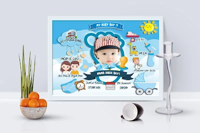 50 Download Template Biodata Bayi Format Cdr dan Psd - Kumpulan Tutorial