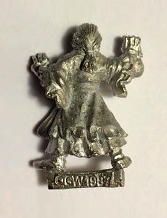 Painted Lead Miniatures: Unreleased Citadel Wizard from 1987