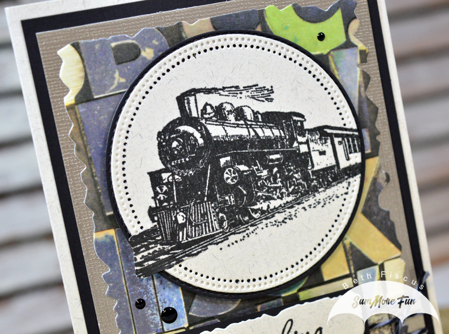 Beth's Beauties: Train Birthday Card