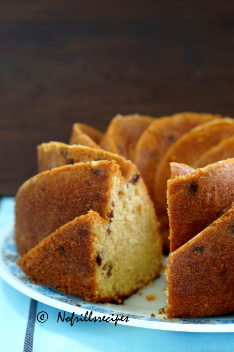 Rum & Raisin Bundt Cake ~ 朗姆酒和葡萄干蛋糕