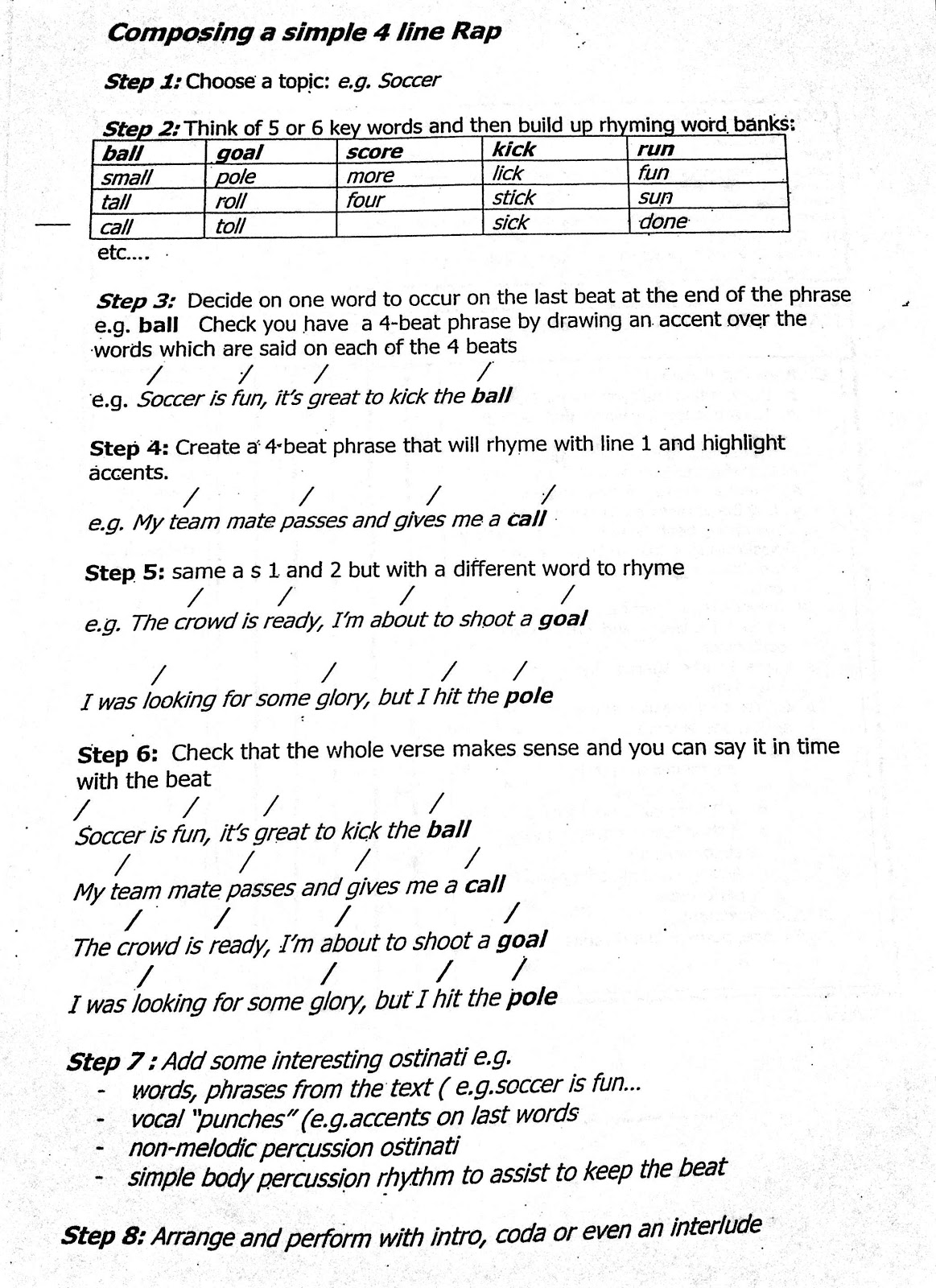 Rap Poems For Kids - Rap with me kids - Mr.C Lyrics - YouTube - Rap is short for rhythm and ...