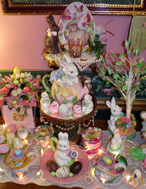 DEBBIE-DABBLE BLOG: Dining Room Easter Bunny Buffet, 2020