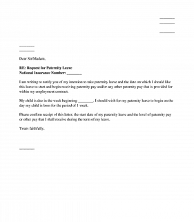 newletterdesign: A Sample For Paternity Leave Application Format!