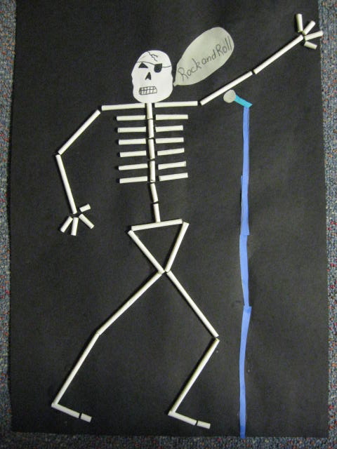 ABC School Art: Straw Skeletons - (3rd)