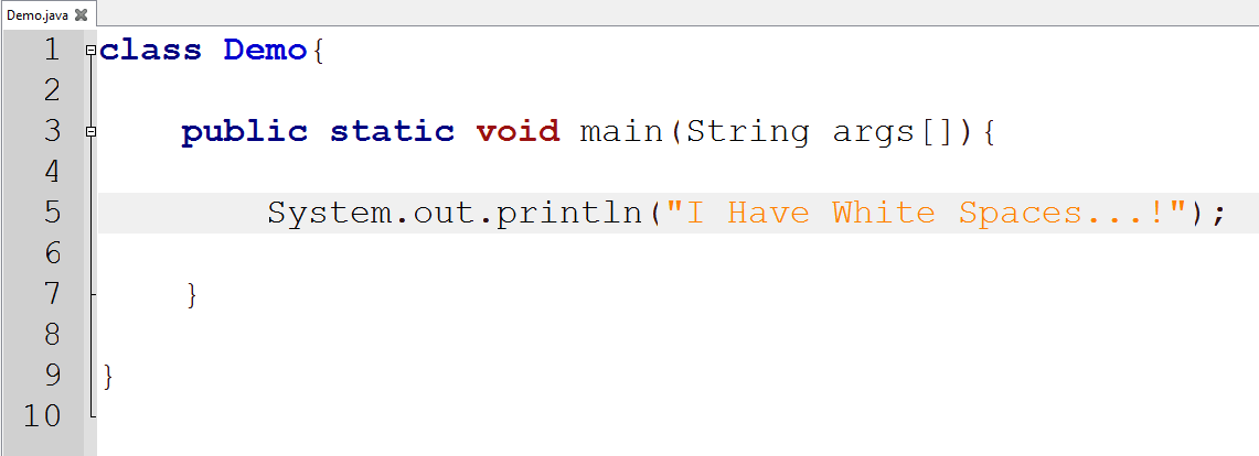 Java Programming For Absolute Beginners White Spaces