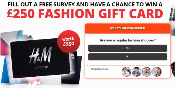 Get a £250 H&M Fashion Gift Card