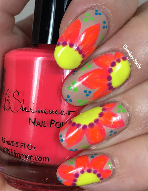 ehmkay nails: Polish Con NYC Nails: KBShimmer All the Bright Moves Neon ...