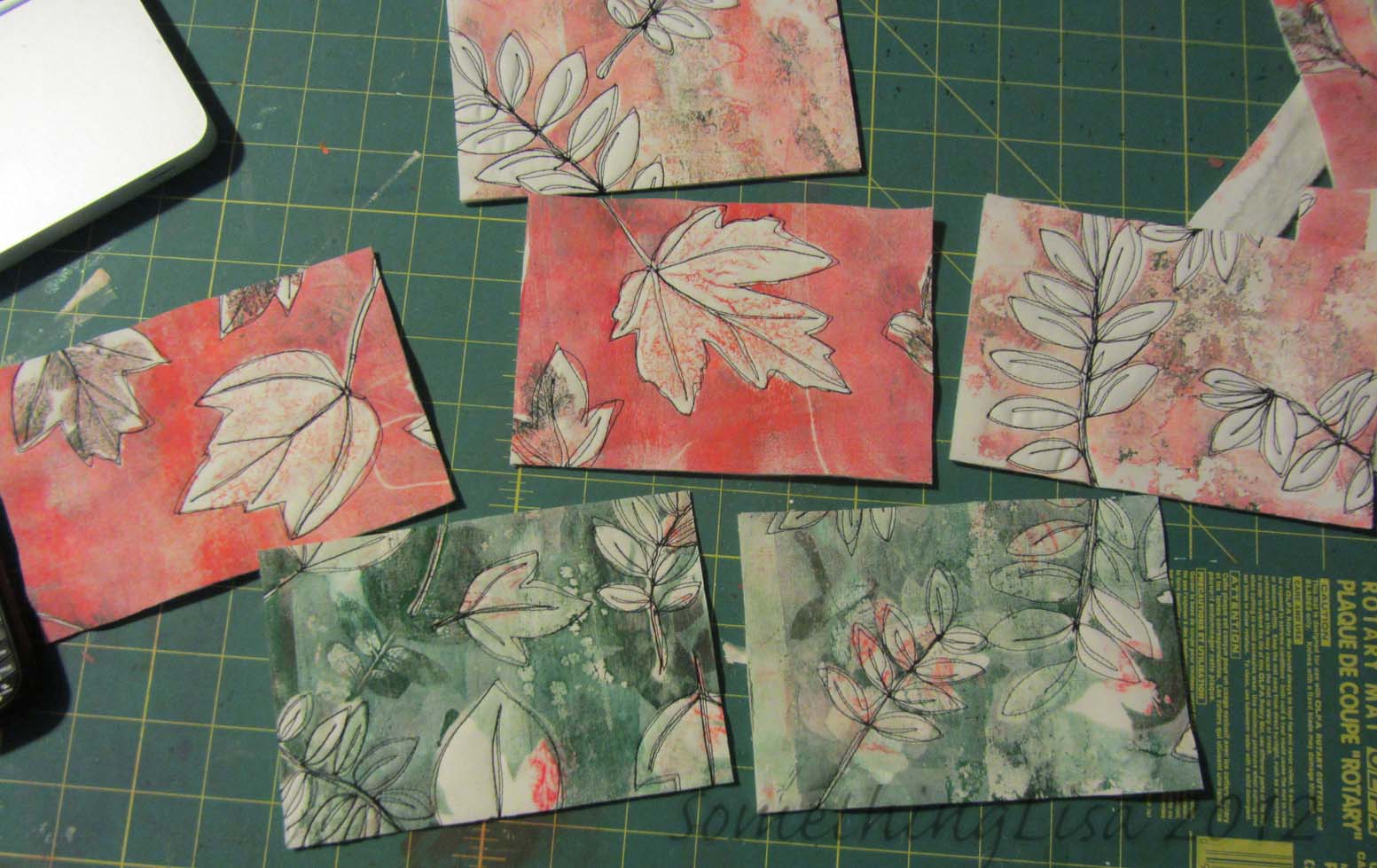 Gelli Plate Tutorial with Leaves