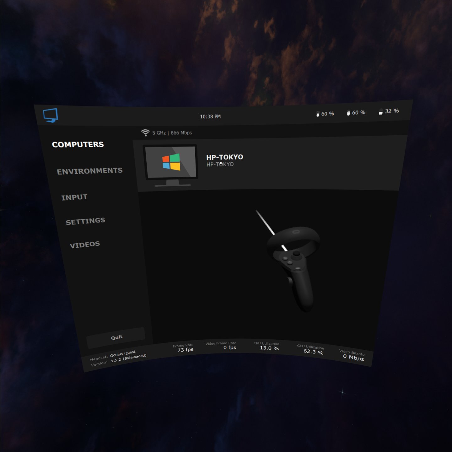 Oculus Quest に Virtual Desktop 導入