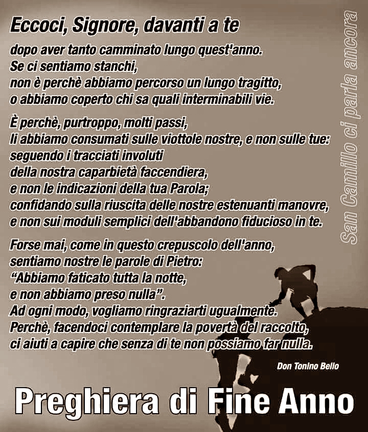 Enrica Signora G: Preghiera fine anno