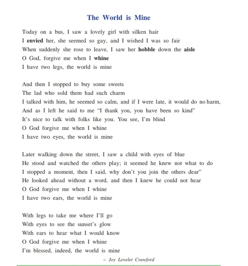 4.1 The World Is Mine