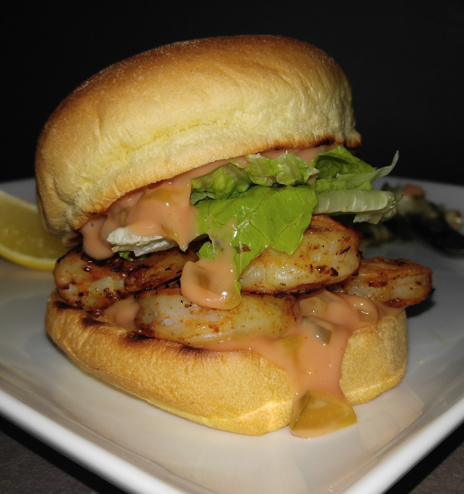 Rebecca's Amazing Creations: Blackened Shrimp Sandwich
