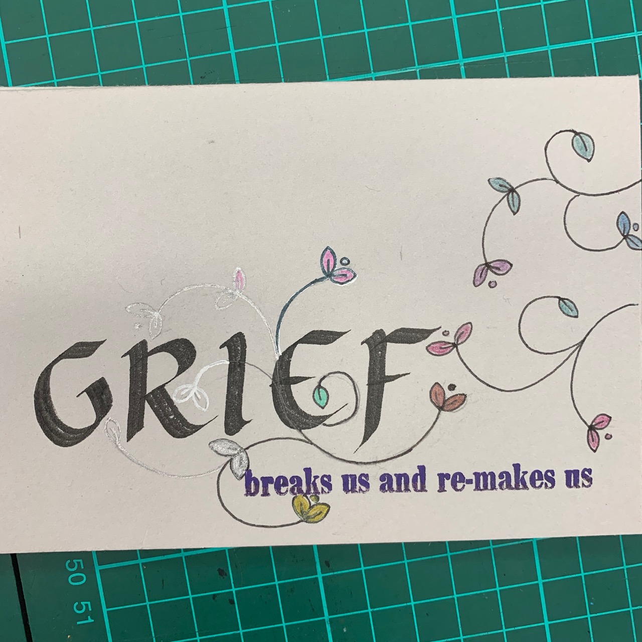 Paper Ponderings: Grief cards