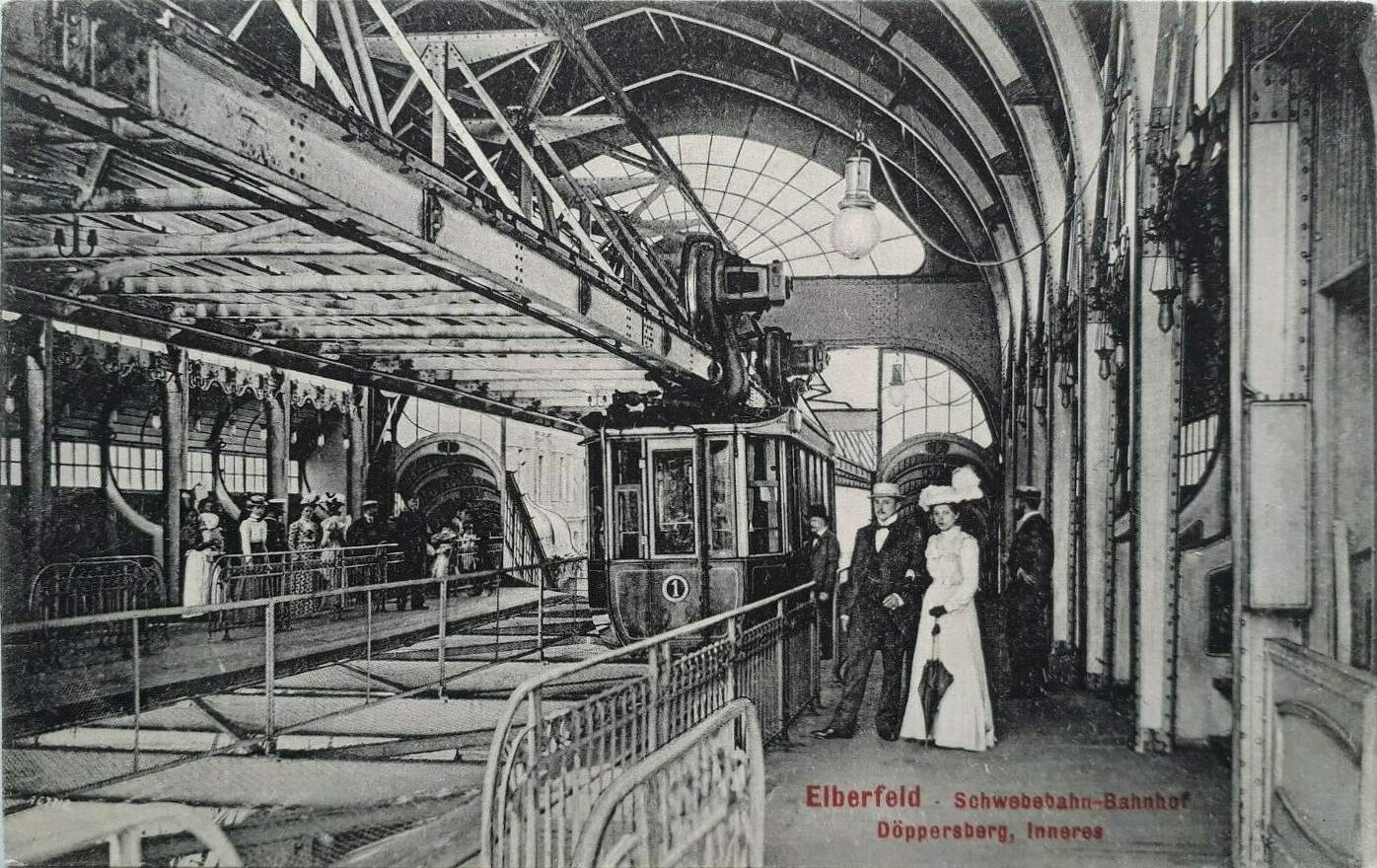 Bahnbauten - Bilder & Bücher: Schwebebahn - Elberfeld-Döppersberg