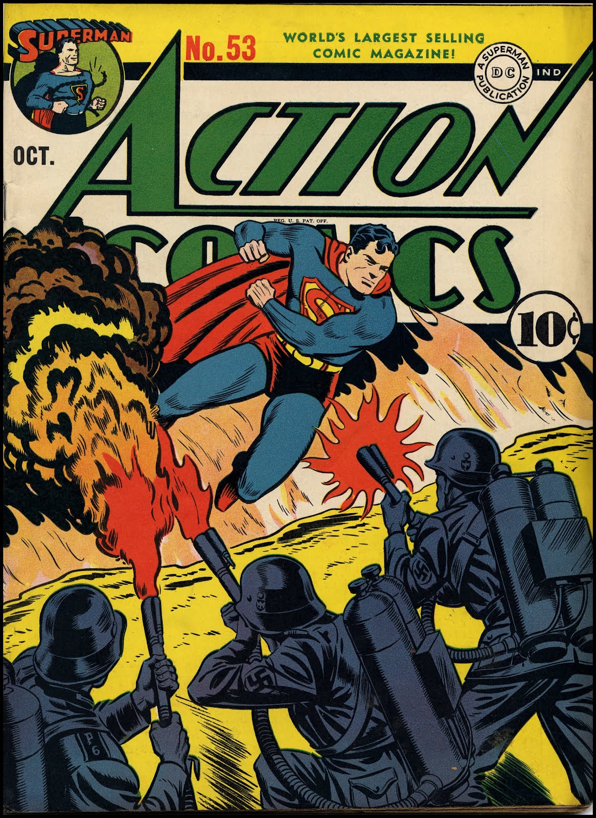 Fantasy Ink: Superman Fighting Nazis