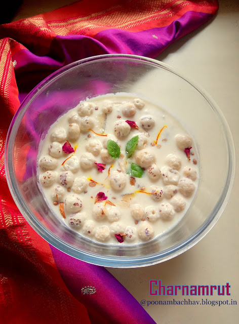 Annapurna: Charnamrut / North Indian Panchamrut Recipe