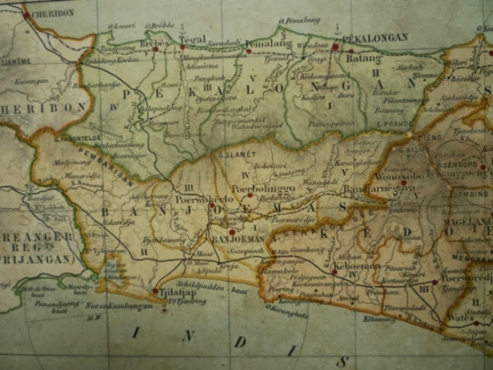 Koleksi Tempo Doeloe: Peta Kuno Jawa Tengah di Jaman Belanda. Ukuran ...