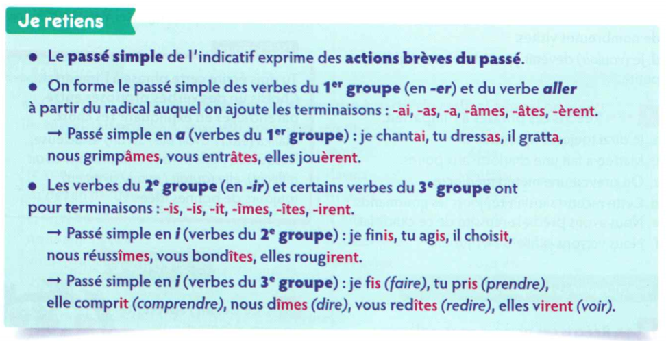 Les outils de ma classe: conjugaison