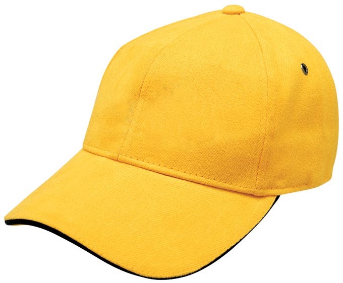 topi saya: Topi pria polos kuning