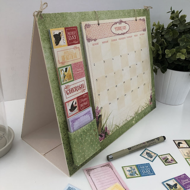 The BoBunny Blog: Desk Calendar DIY