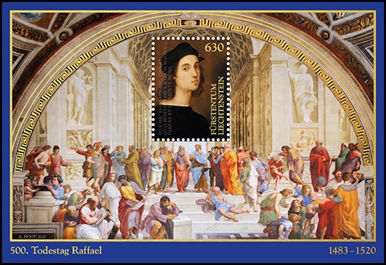 GULFMANN STAMPS WORLD: LIECHTENSTEIN ~ Death of Raphael