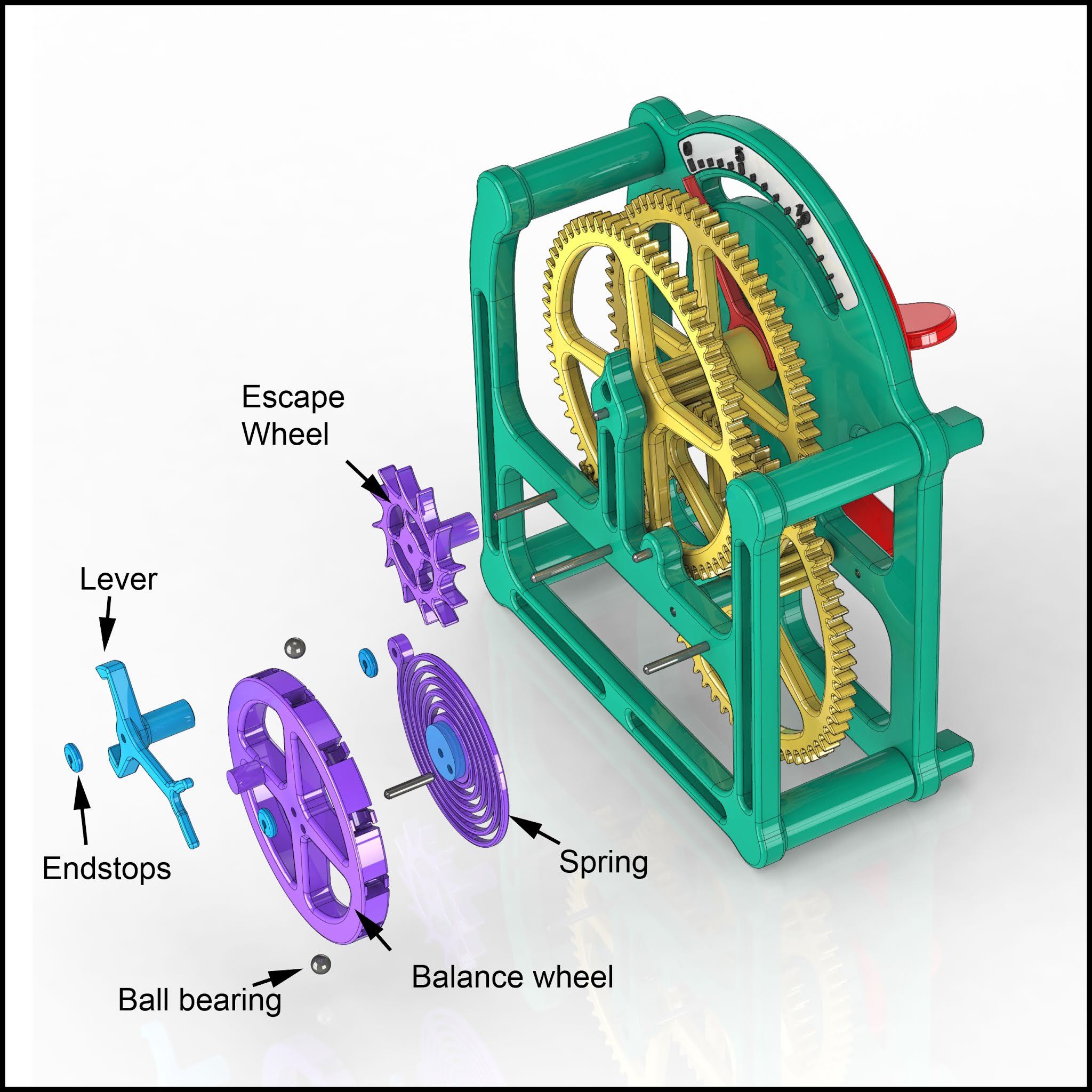 Wooden Clocks: A design for a Minute engine