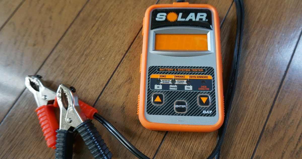 avantの忘備録: バッテリーテスター（CCAテスター） SOLAR BA7