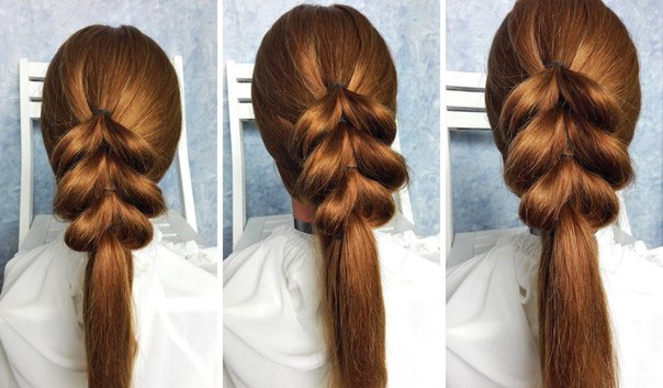 Hairstyle with Elastic Bands - Pictures Lovers