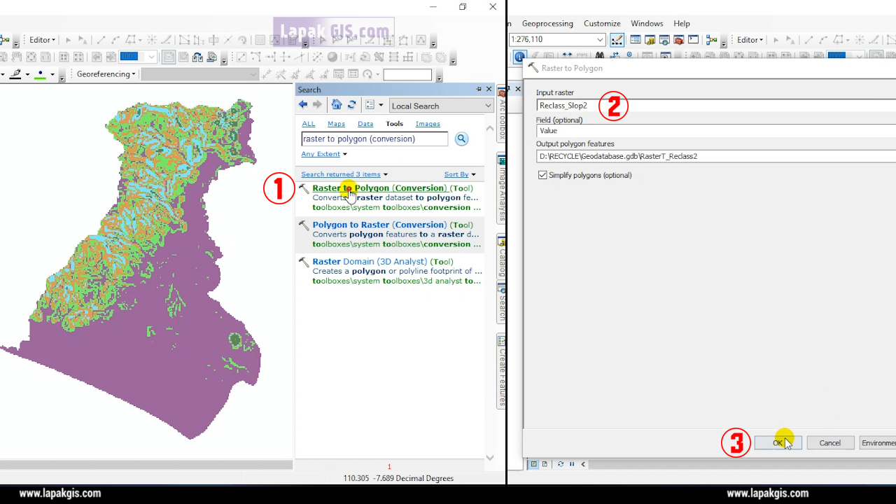 Membuat Kemiringan Lereng (Slope) berdasarkan Garis Kontur Lengkap ...