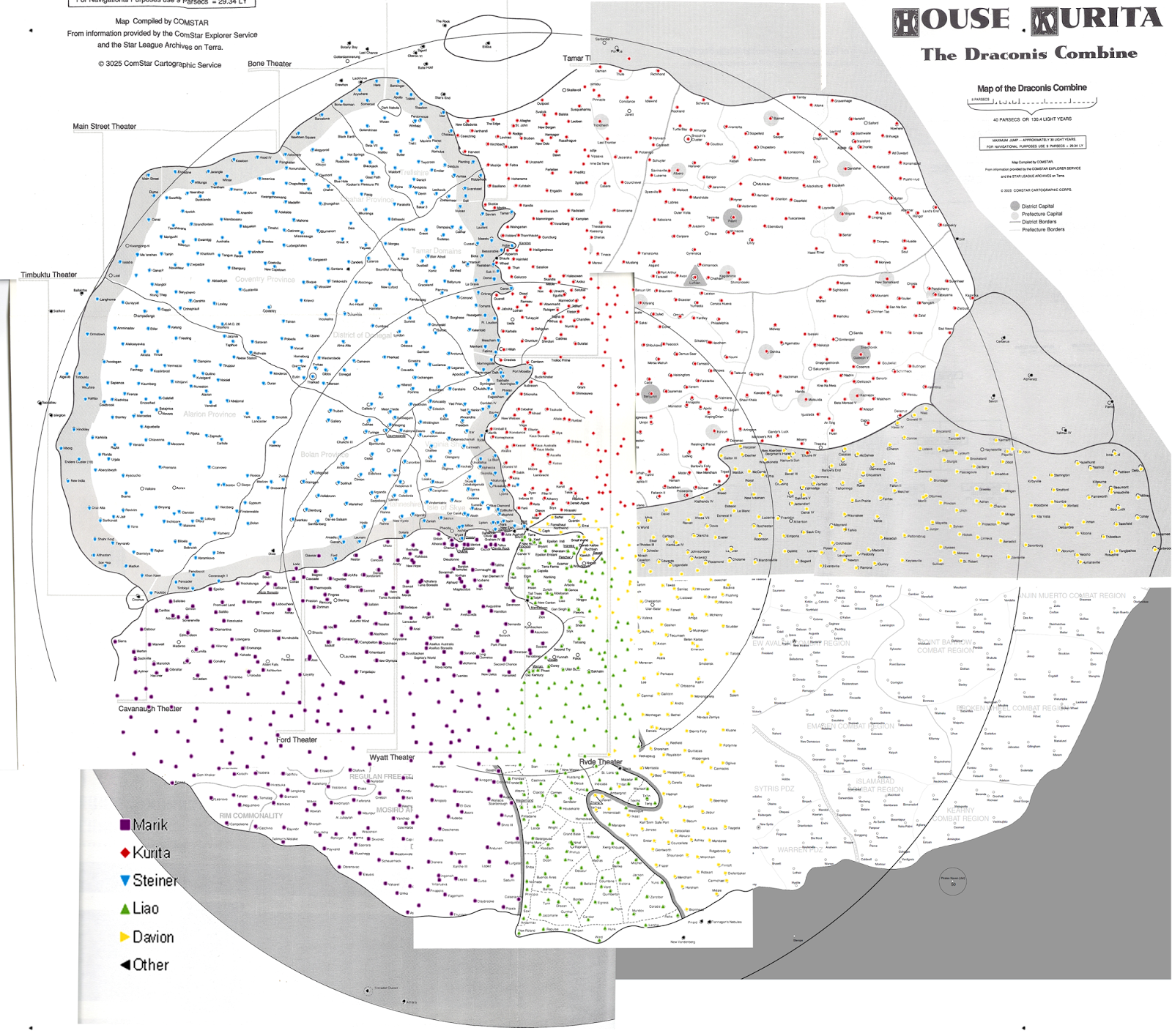 SkilTao's Gaming Blog: Inner Sphere 3025 Map (in progress)