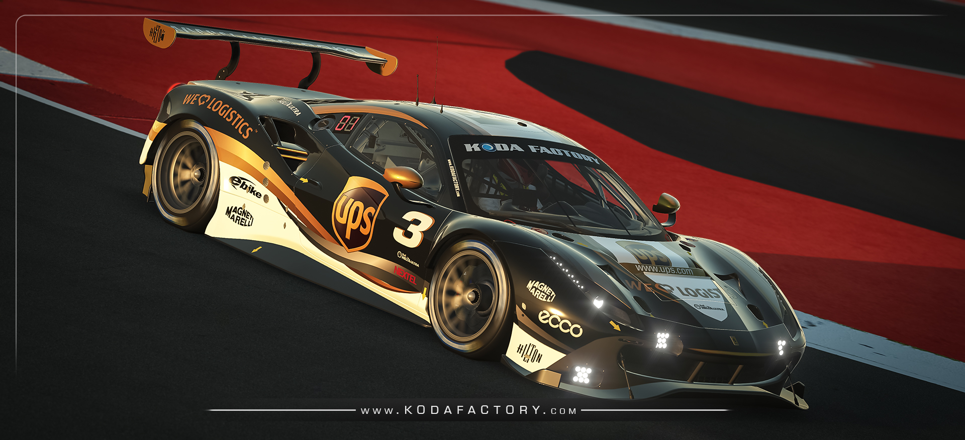 Koda Factory: UPS Ferrari 488 GTE | rFactor 2