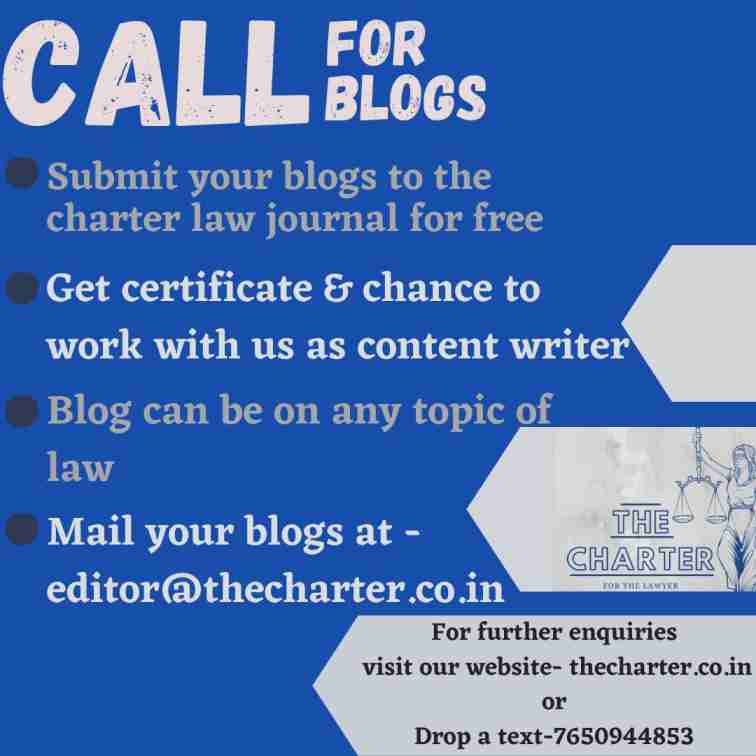 [Call for Blog] at The Charter [Submit by 30 September 2020]