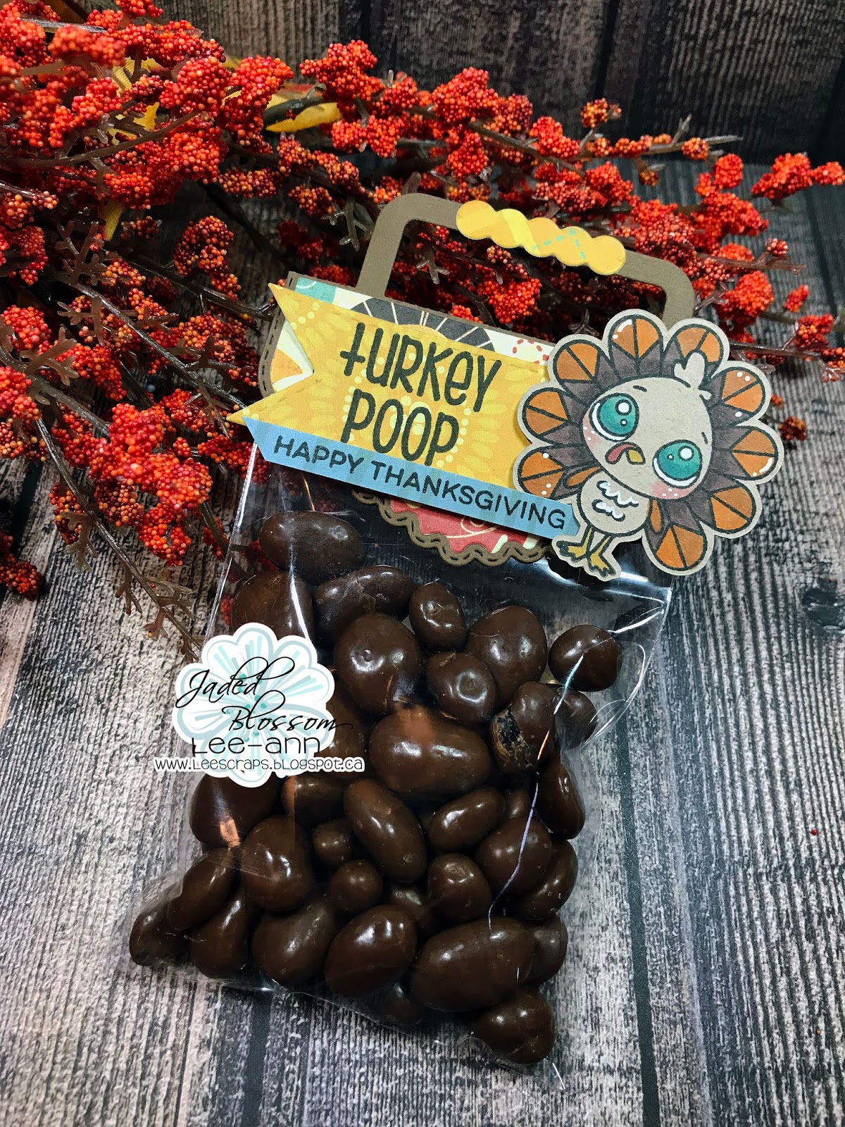 Snappy Scraps: Treat Challenge at Jaded Blossom!!! TURKEY POOP!