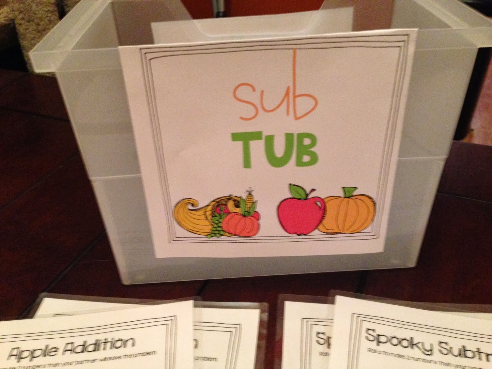 Just add dice Sub Tub! | Lesson Plans & Lattes