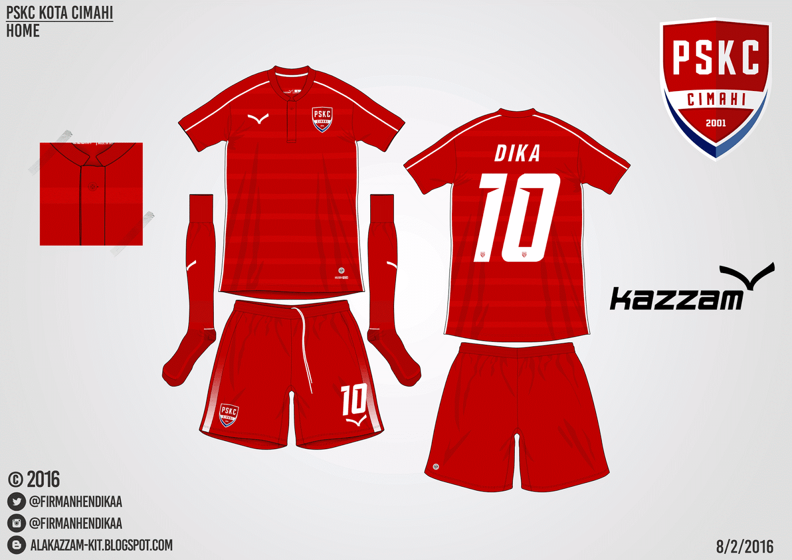 PSKC Kota Cimahi Fantasy Home Kit (Kazzam) | Alakazzam Kit Design