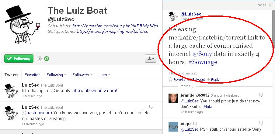 Lulz Security: lulzsecurity.com Launched | The Lulz Boat @LulzSec Releasing