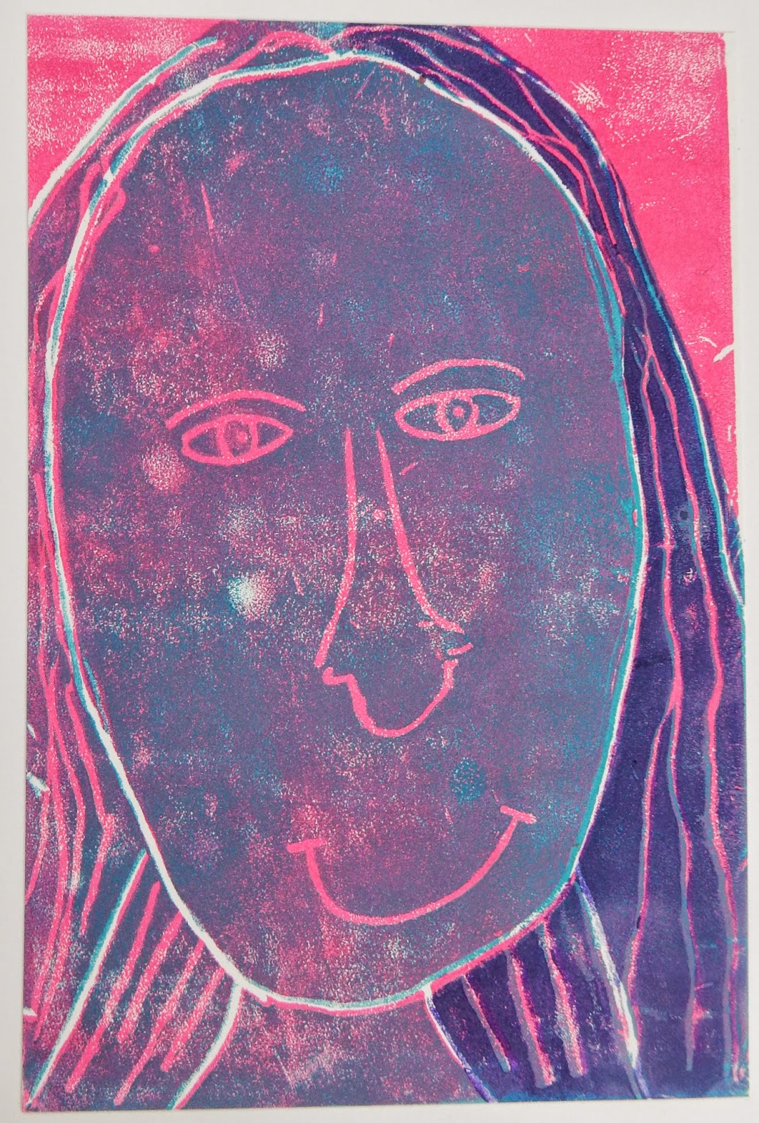Doodlebug Dabblings: Warhol inspired printed self portraits