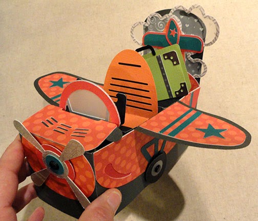 Needles 'n' Knowledge: Airplane Box Card Assembly Tutorial