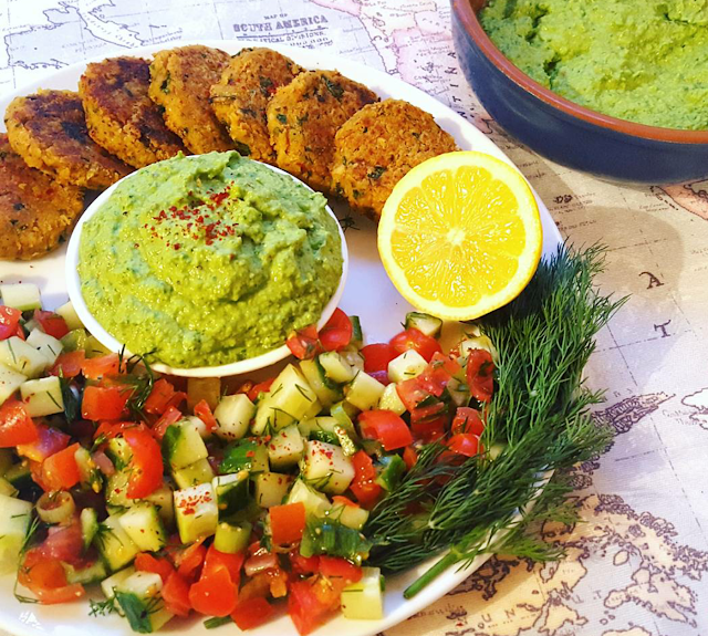 Spicy falafel with guacamol-pea | the gentle lentil