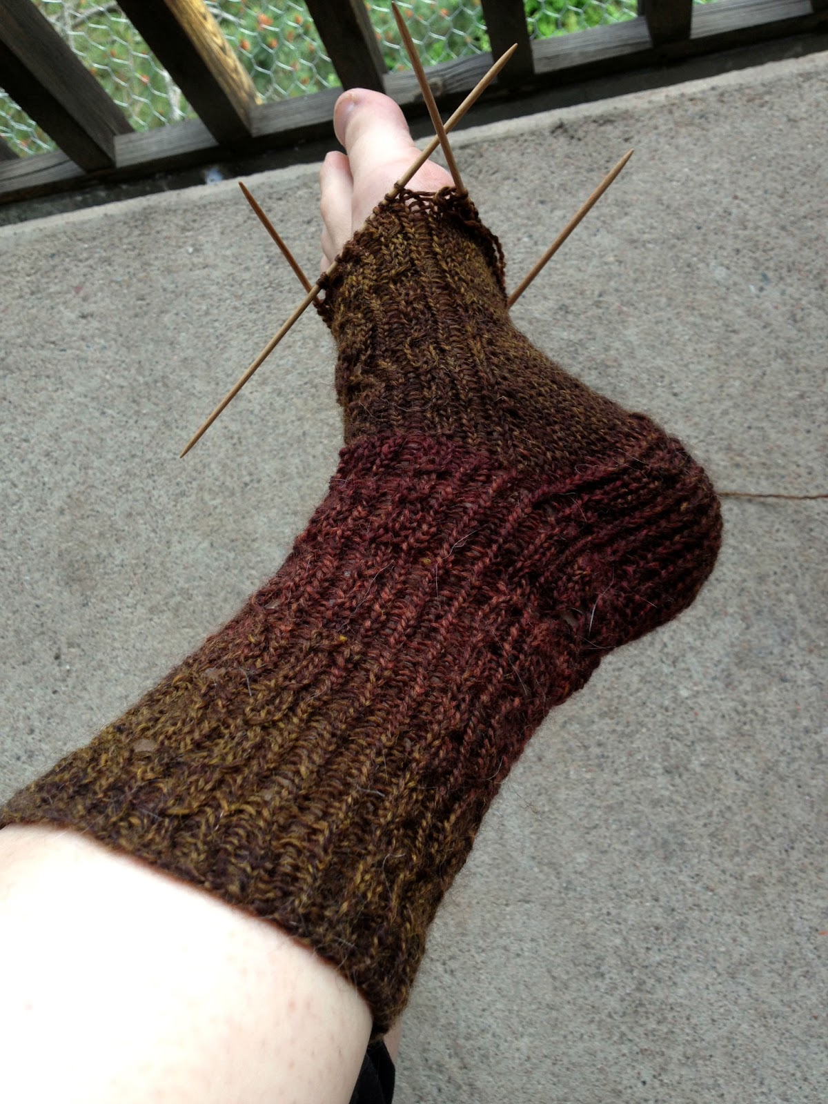 Knitting Ozelote: Sockor och hönsnät