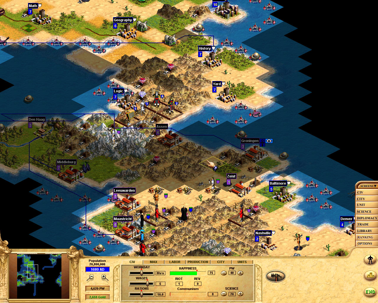 The Best Games Ever: Civilization: Call to Power - Screenshots Walthrough