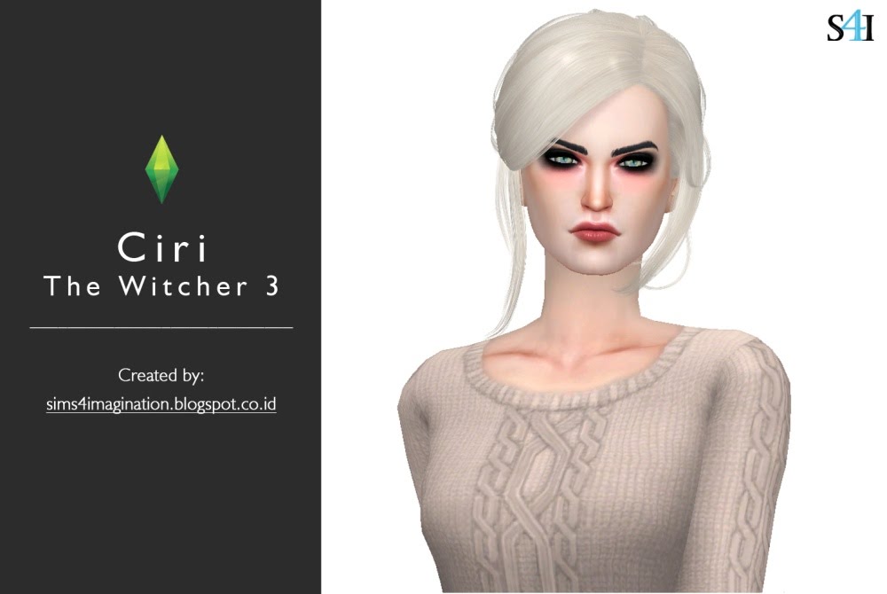 My Sims 4 CAS: Ciri (The Witcher 3) - Imagination Sims 4 CAS