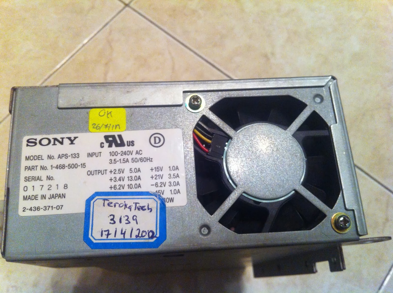 Electronics Repair Center: SONY Power Supply Unit