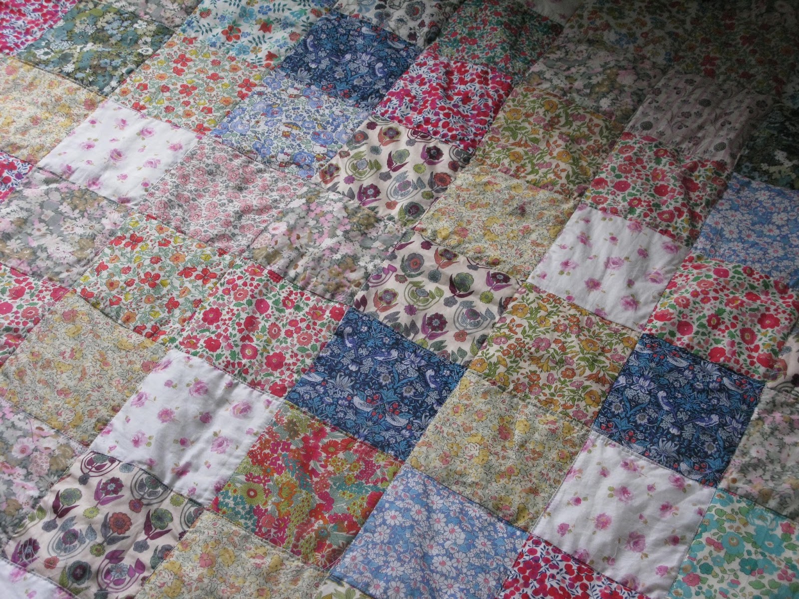 Sew Nancy: liberty of london patchwork quilt